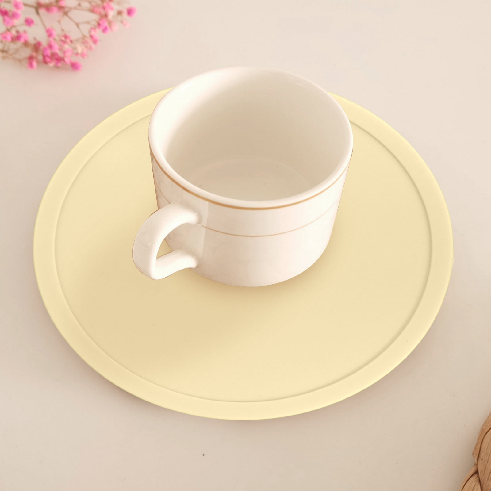 Hariumiu Round Insulated 2pcs 10cm Silicone Heat-resistant Non-slip ...