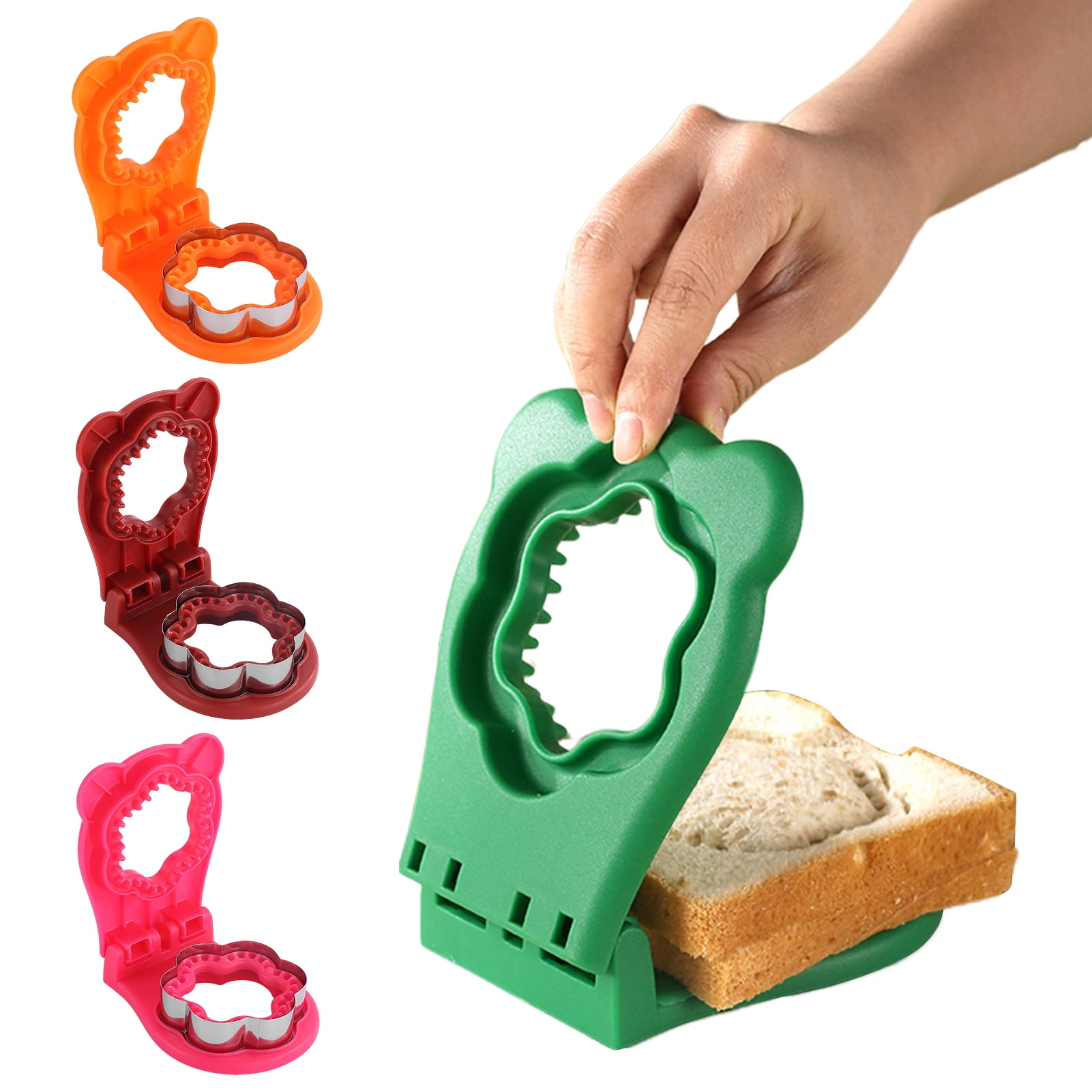 Hariumiu Sandwich Cutter And Sealer Flower Shaped Sandwich Maker Easy ...