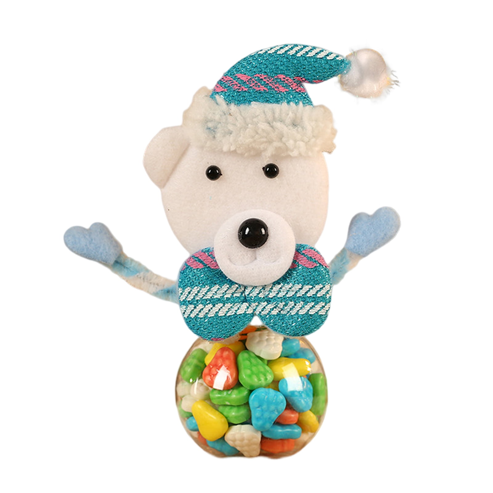 Hariumiu Santa Claus Candy Jar Christmas Candy Jar with Cartoon Santa ...