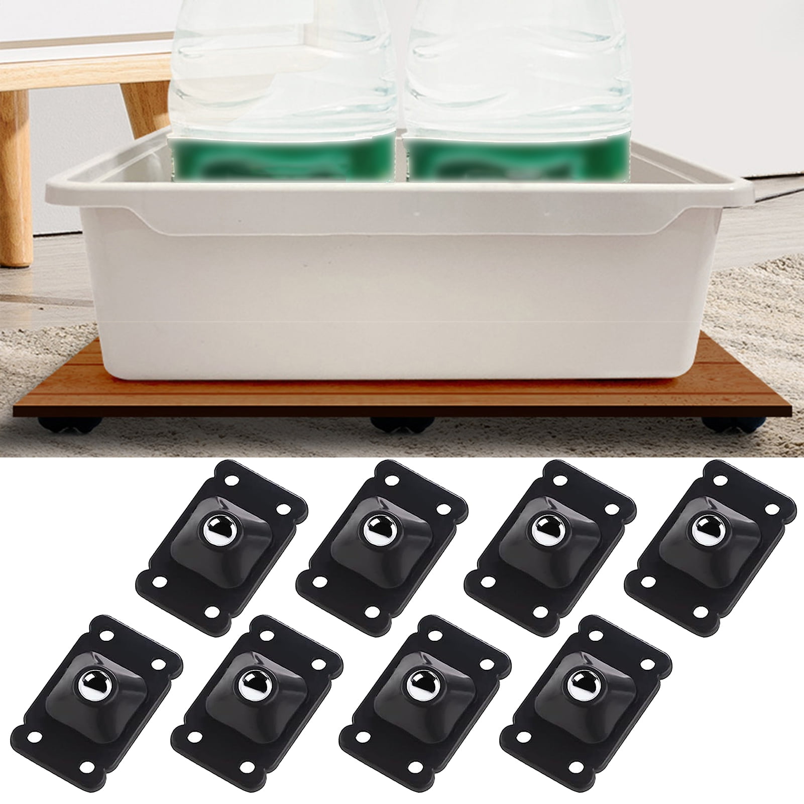 Hariumiu Self Adhesive Casters for Appliance 8pcs Caster Wheel Easy ...