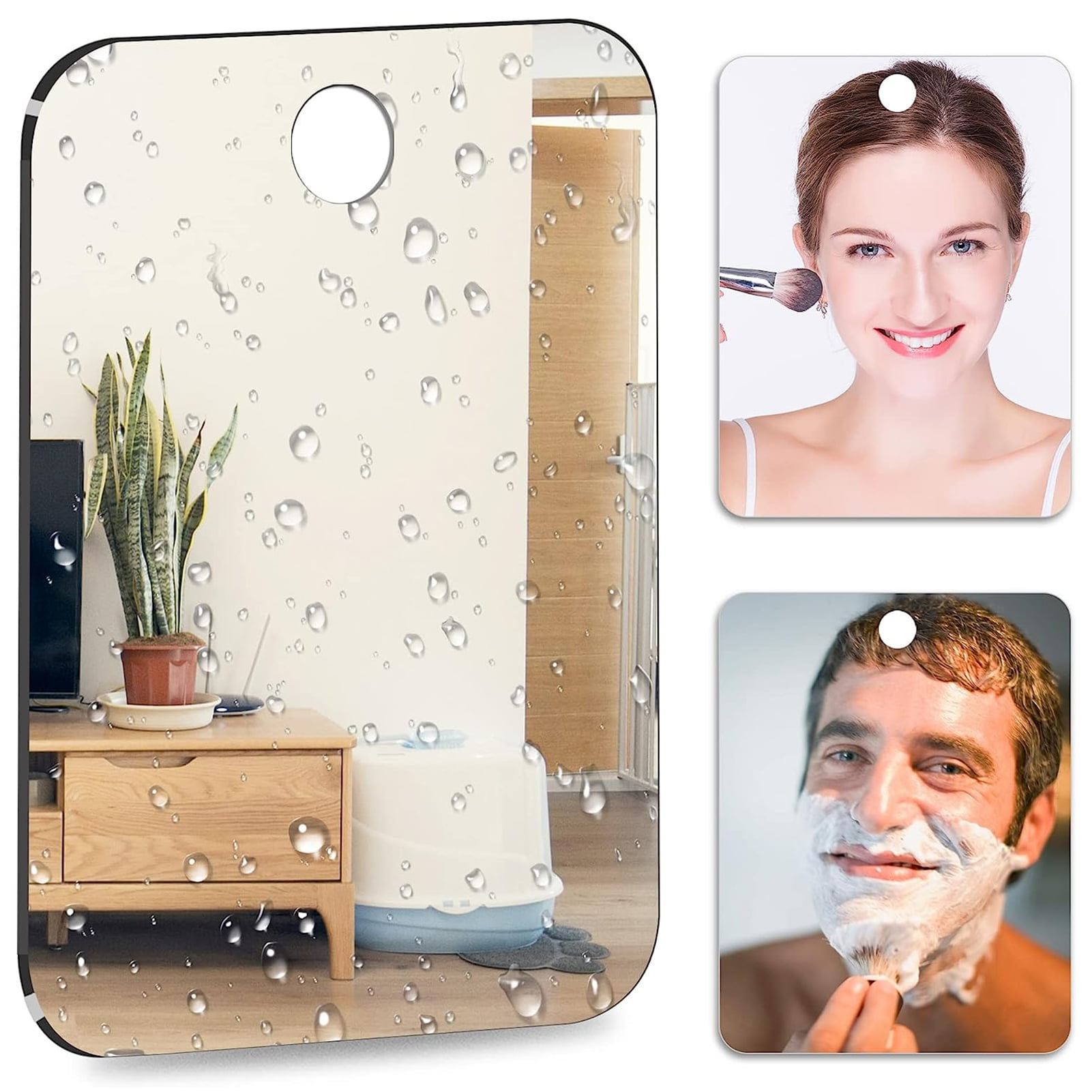 Hariumiu Shatterproof Mirror Fogless Mirror Shatterproof Bendable Safe ...