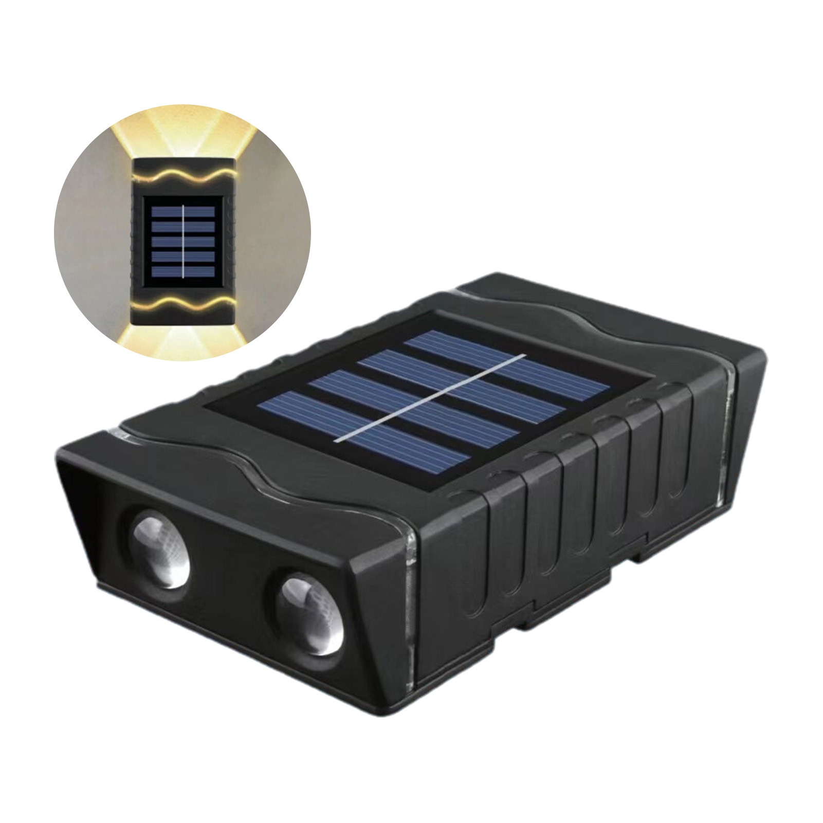Hariumiu Solar Wall Light Outdoor Garden Solar Lights Decorative Wall ...