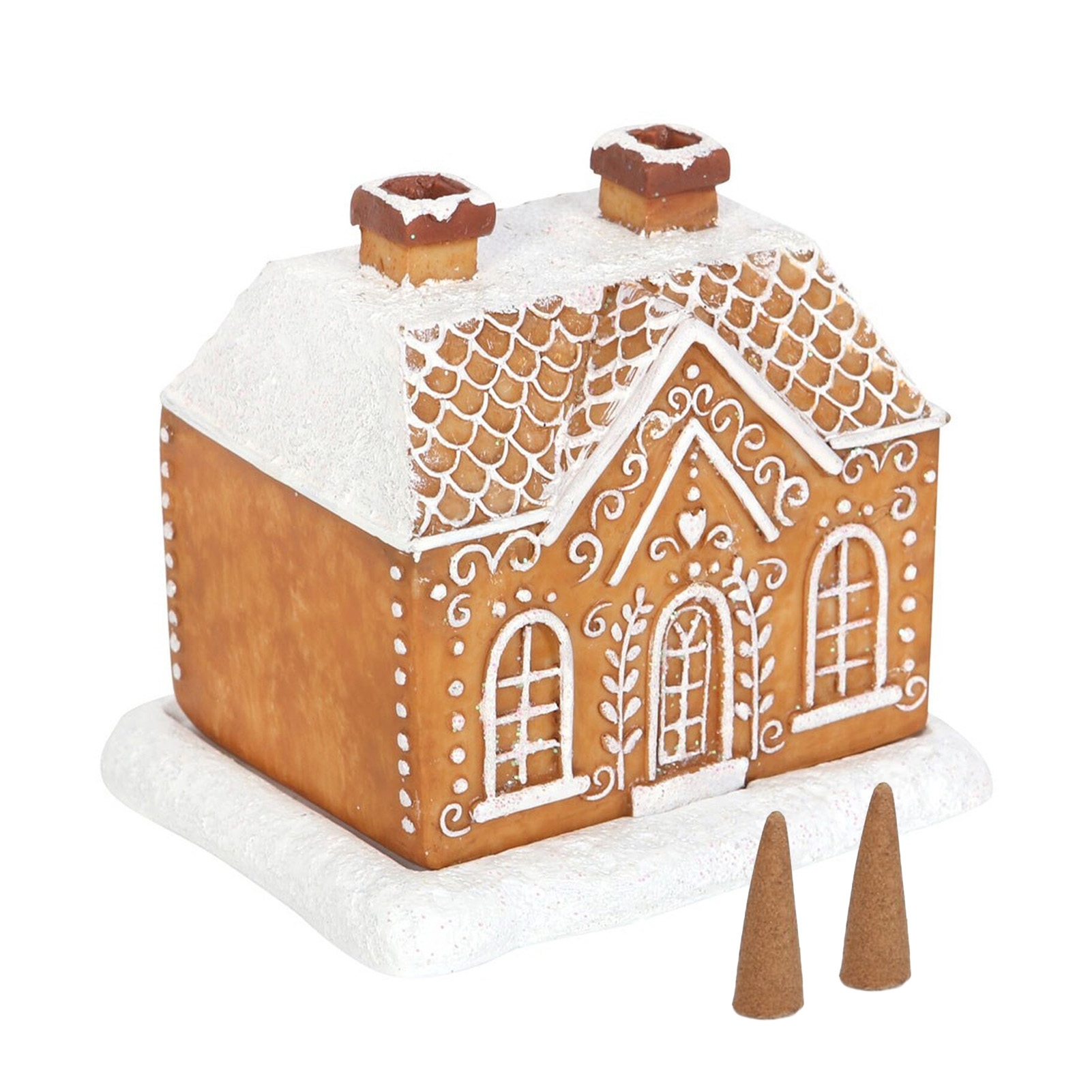 Hariumiu Solid Resin House Incense Burner Snow House Incense Burner ...