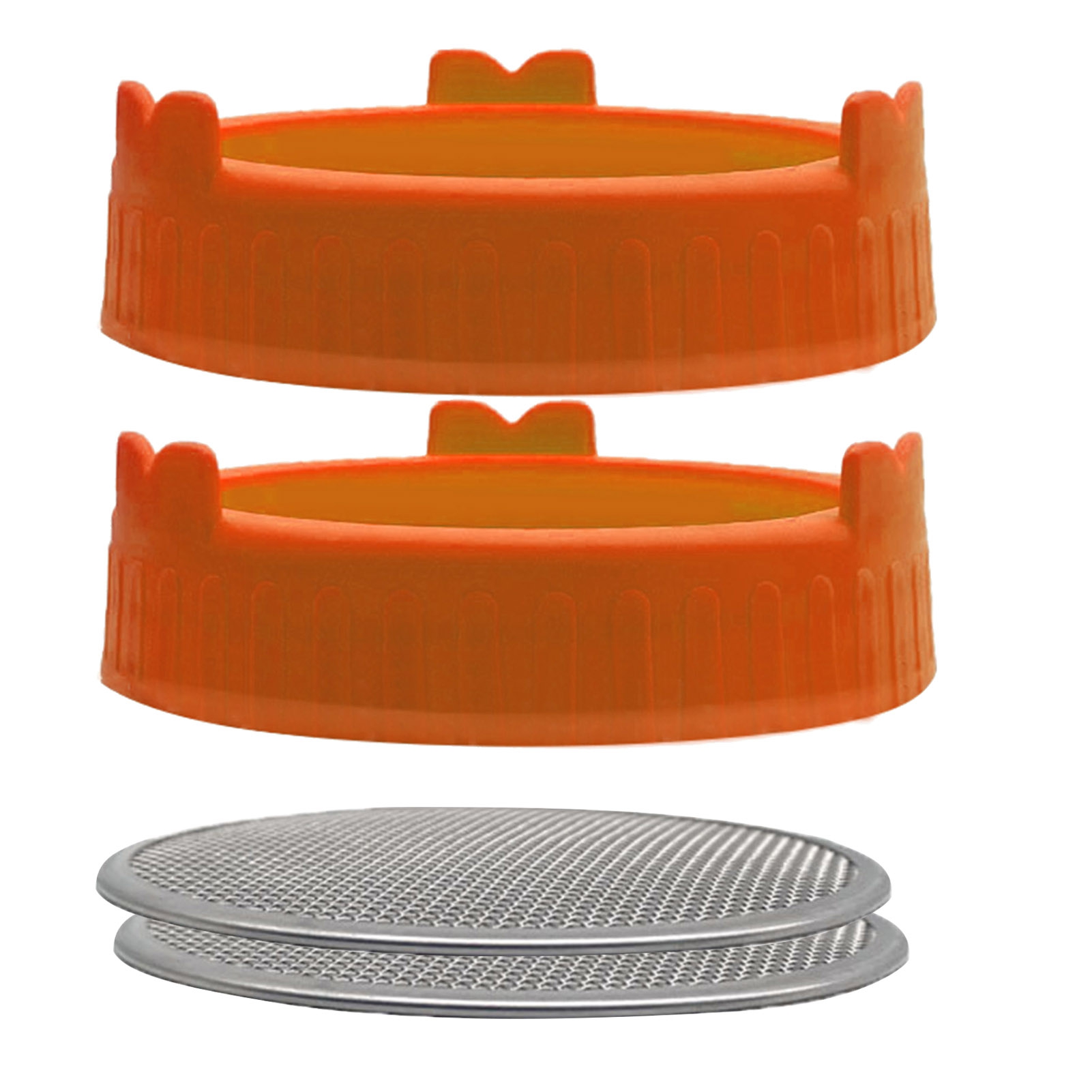 Hariumiu Sprouting Jar Lids 2pcs Stainless Steel Sprouting Lids with ...