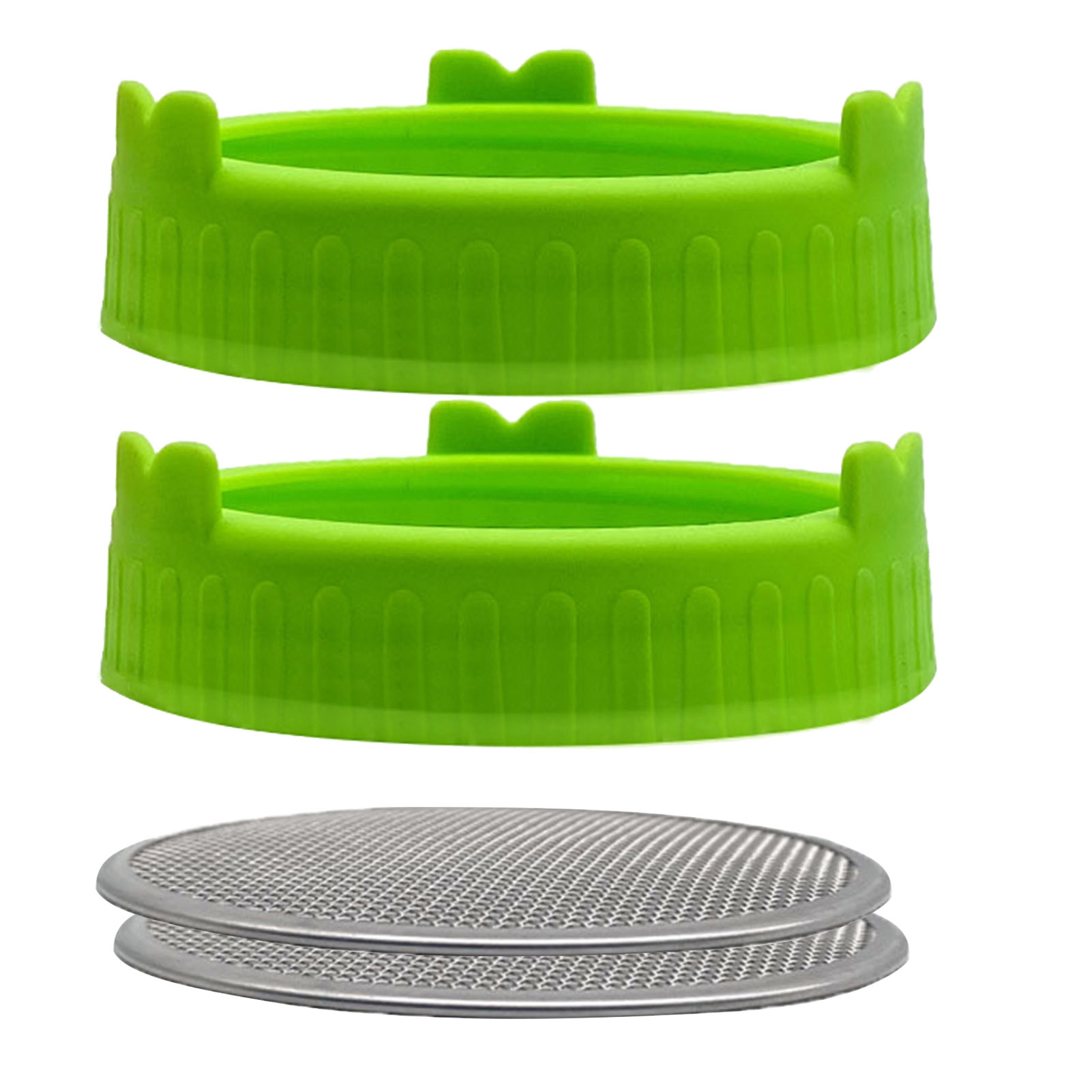 Hariumiu Sprouting Jar Lids 2pcs Stainless Steel Sprouting Lids with ...