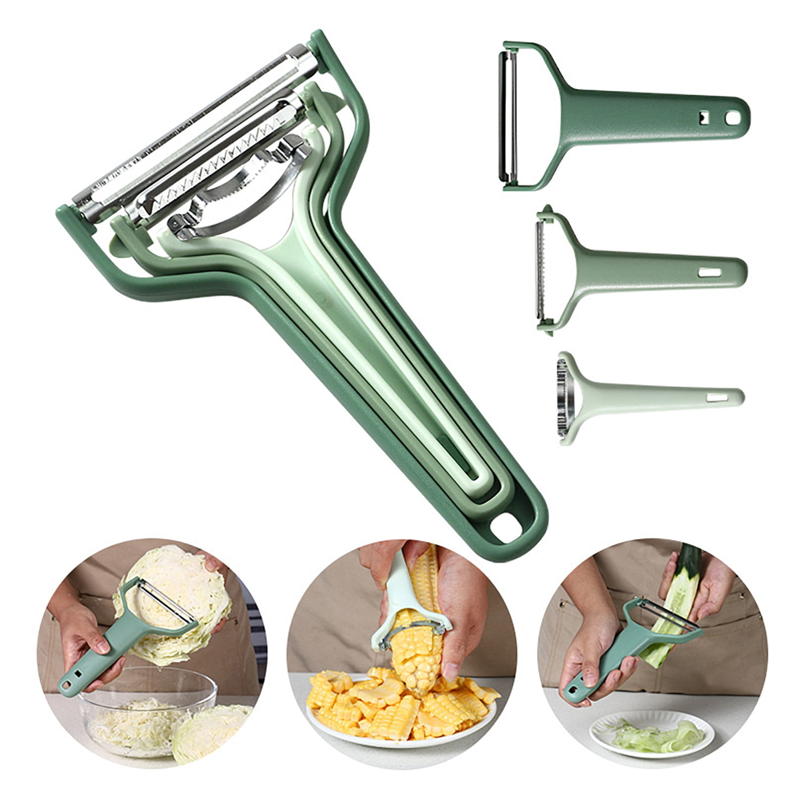 Hariumiu Vegetable Peeler Set Multi-functional Peeler Kit Assorted ...