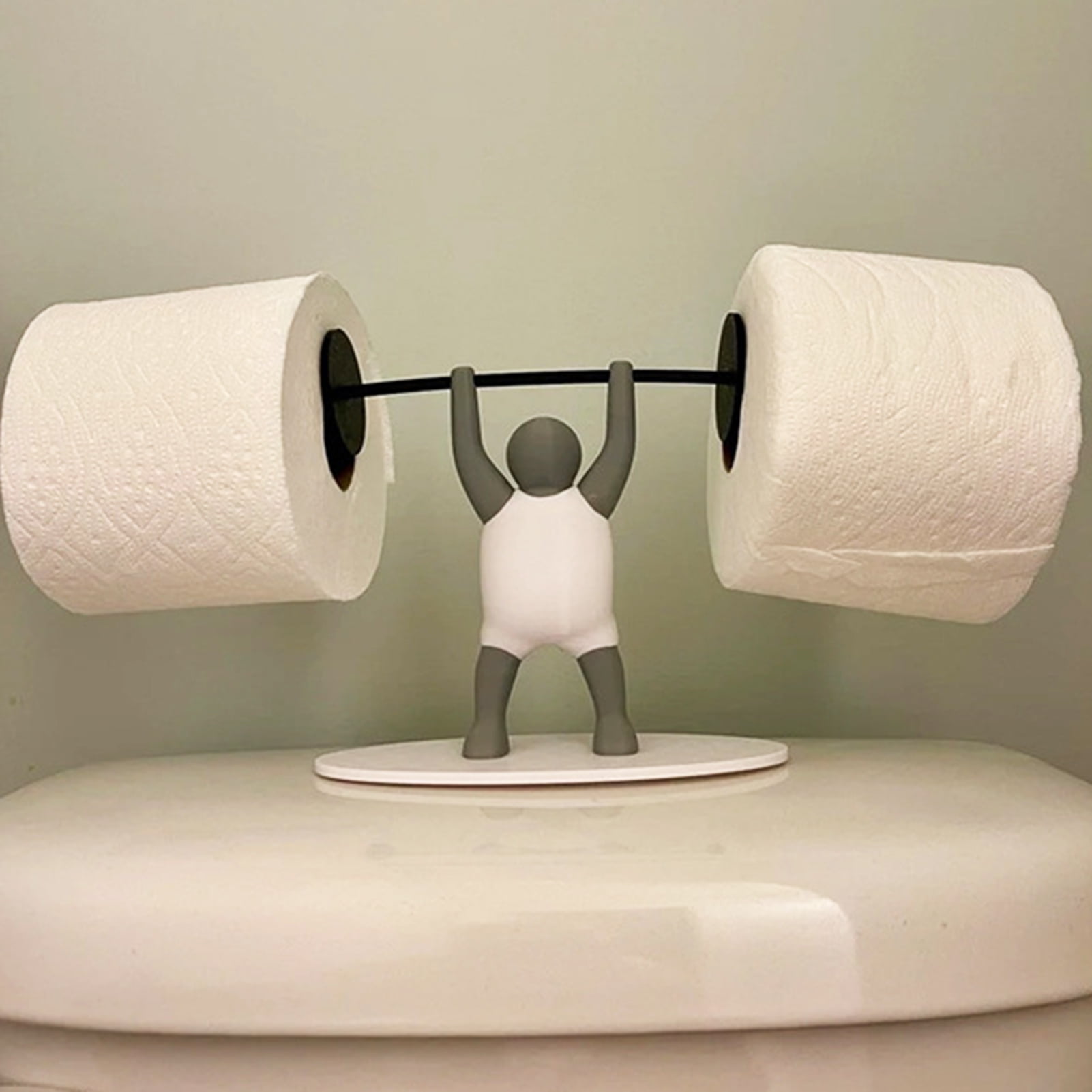 Hariumiu Weightlifter Toilet Paper Holder 3D Printed Barbell Lifter ...