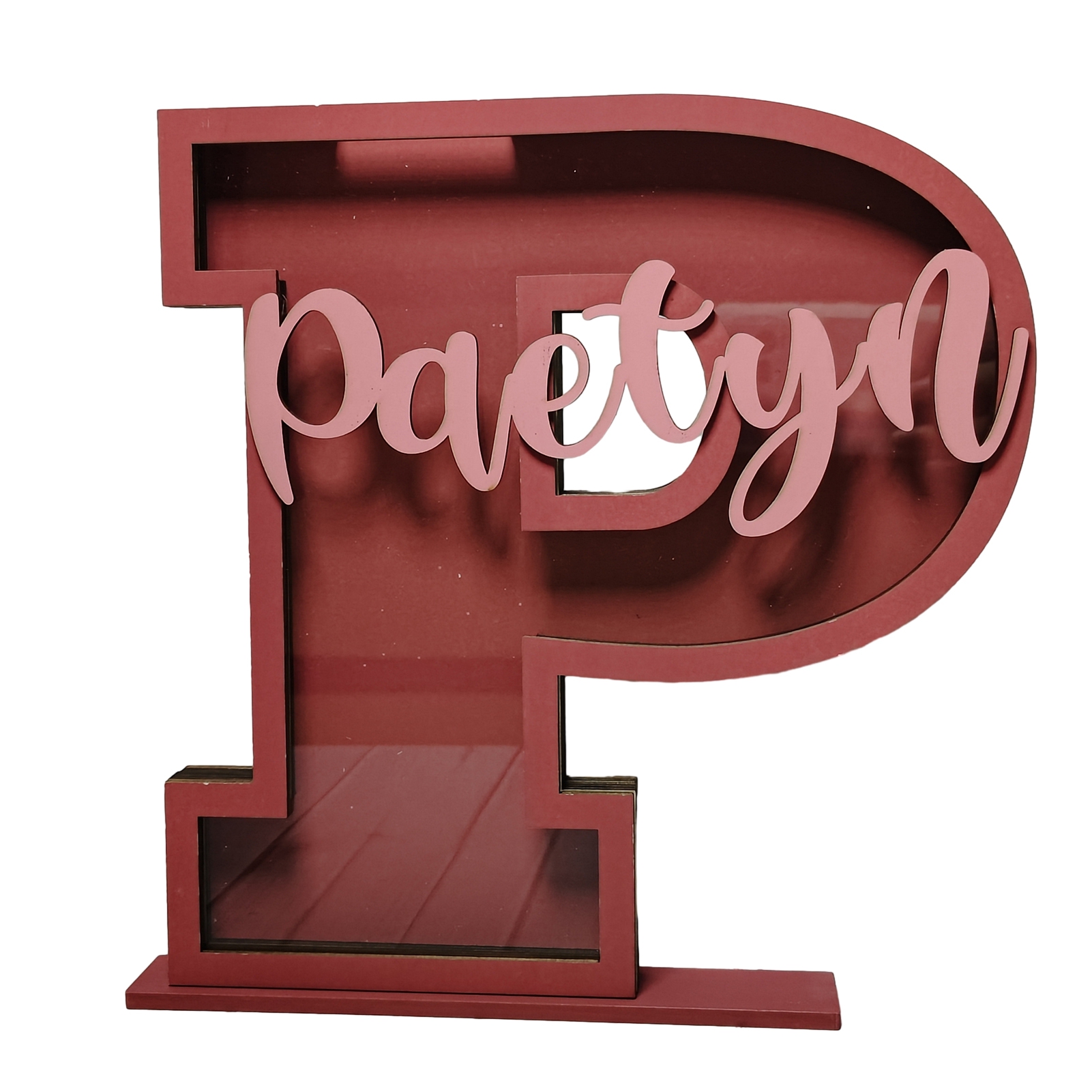 Hariumiu Wooden Piggy Bank Wooden Personalized Piggy Bank for Kids ...