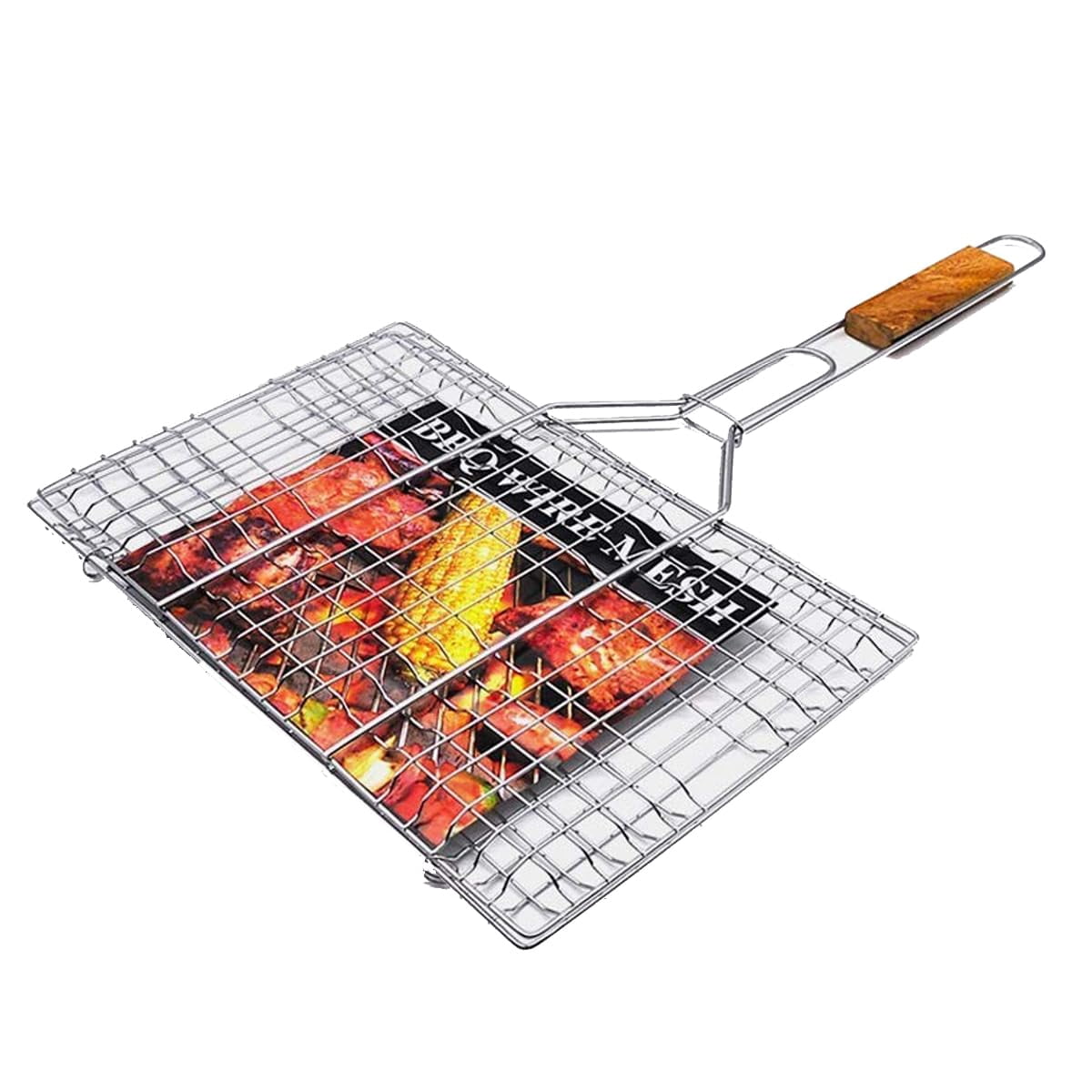 Harivar Mart Barbecue Basket Foldable For Roast Bbq Portable Grilling ...