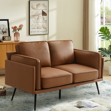 Muumblus 65 inch Loveseat Sofa, 2 Seater Sofa for Small Space, Tufted ...