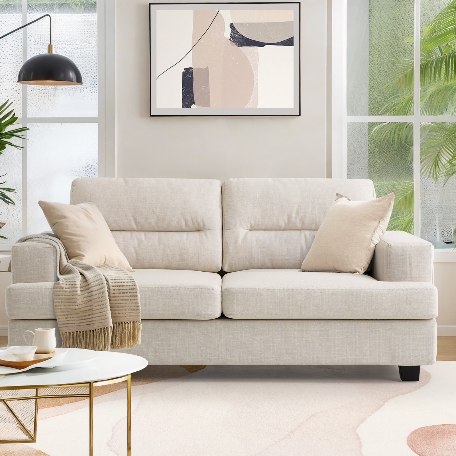 Harkawon 70” Modern Sofa with Type-C & USB Charging Ports,Love seat ...