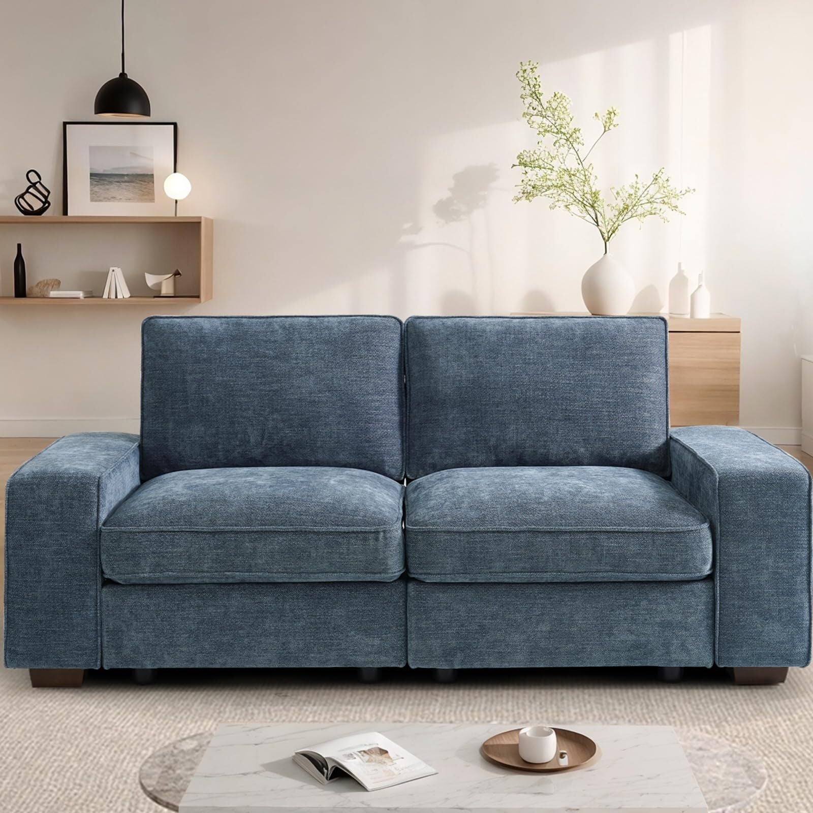 Harkawon 72" Modular Sofa Couch with Seats Storage, Comfy 2-Seater ...