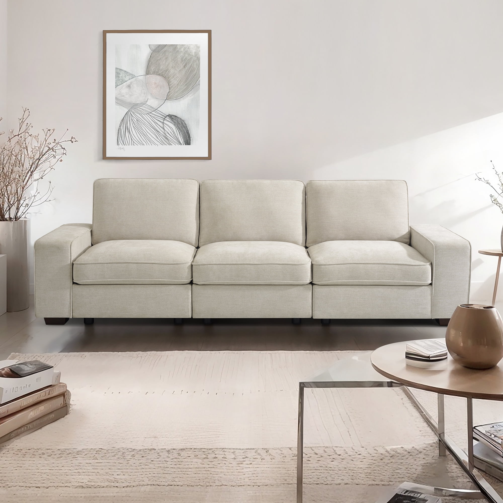 Harkawon Modular Sectional Sofa, Chenille Fabric Couches for Living ...