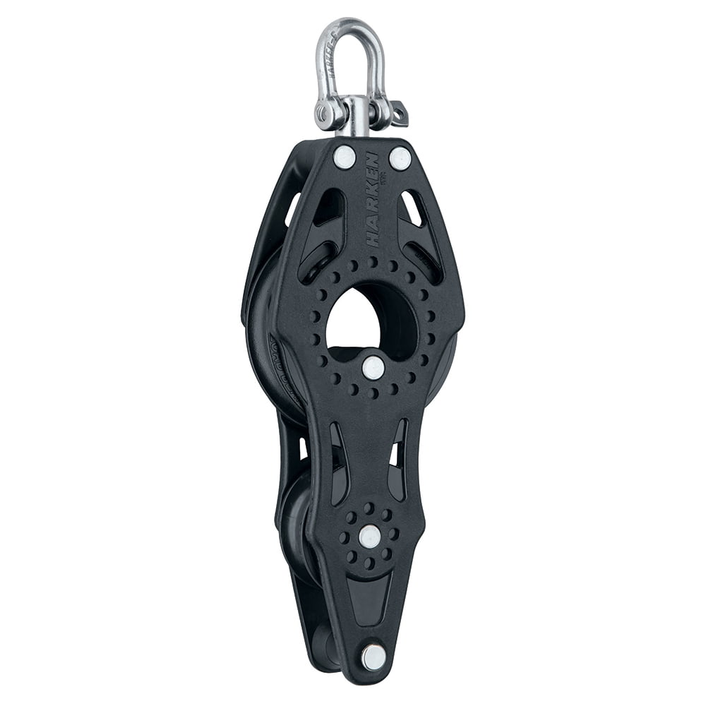 6" Harken 57MM Carbo Ratchet Air Fiddle Block with Swivel and Becket ...