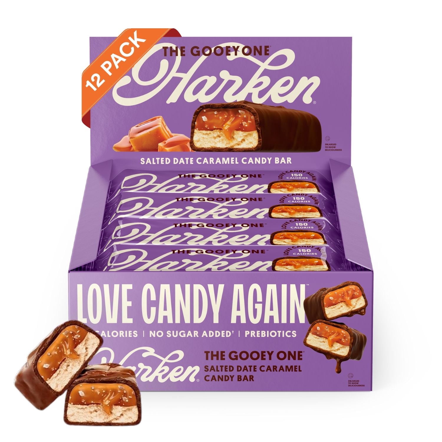 Harken, Salted Date Caramel Candy Bar, 1 Each, The Gooey One - Walmart.com