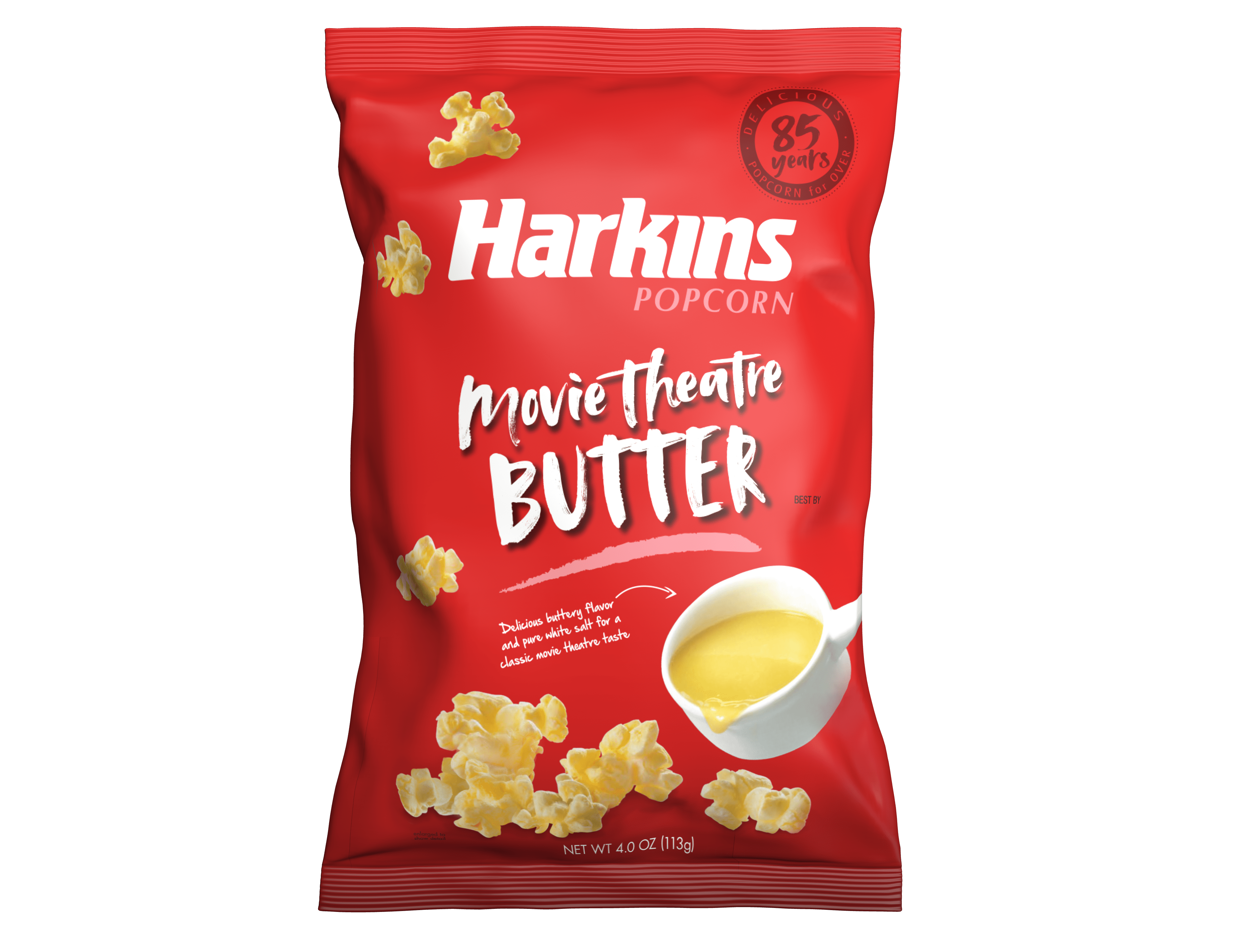 Harkins Movie Theatre Butter Popcorn, 4 oz Bag, Gluten-Free - Walmart.com