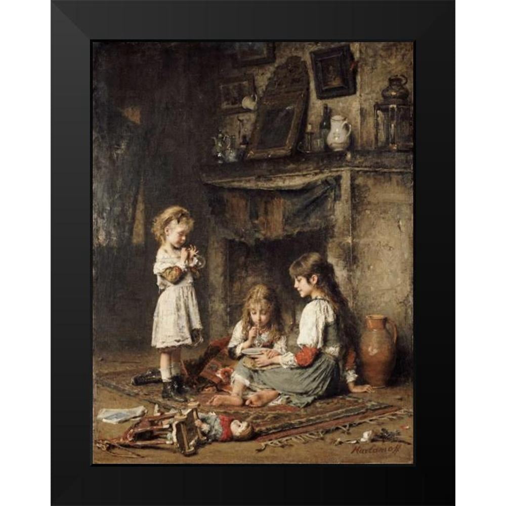Harlamoff, Alexei Alexeiewitsch 19x24 Black Modern Framed Museum Art ...