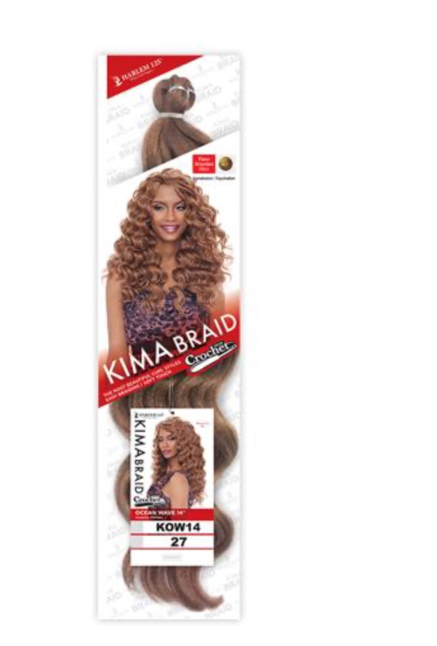 Harlem125 Synthetic Hair 2x Braids Kima Braid Ocean Wave 8" - Walmart.com