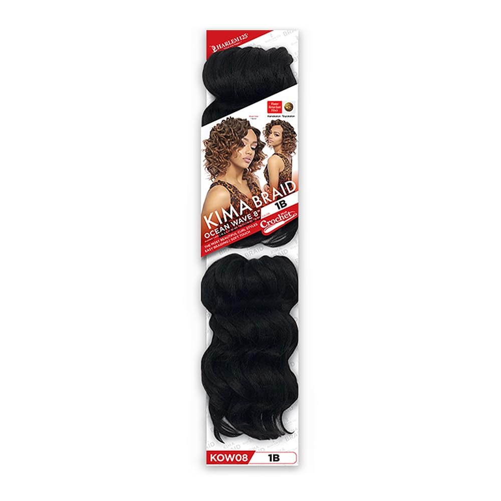Harlem125 Synthetic Hair 2x Braids Kima Braid Ocean Wave 8" - Walmart.com