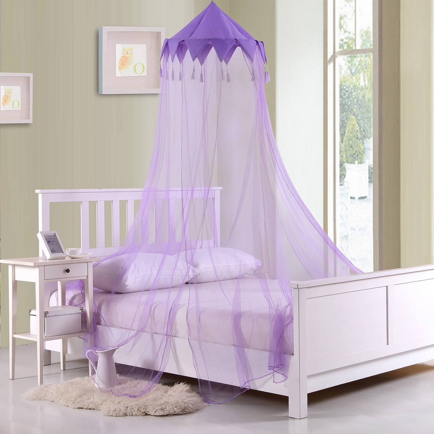 Harlequin Mosquito Net Bed Canopy with Collapsible Hoop for Kids ...
