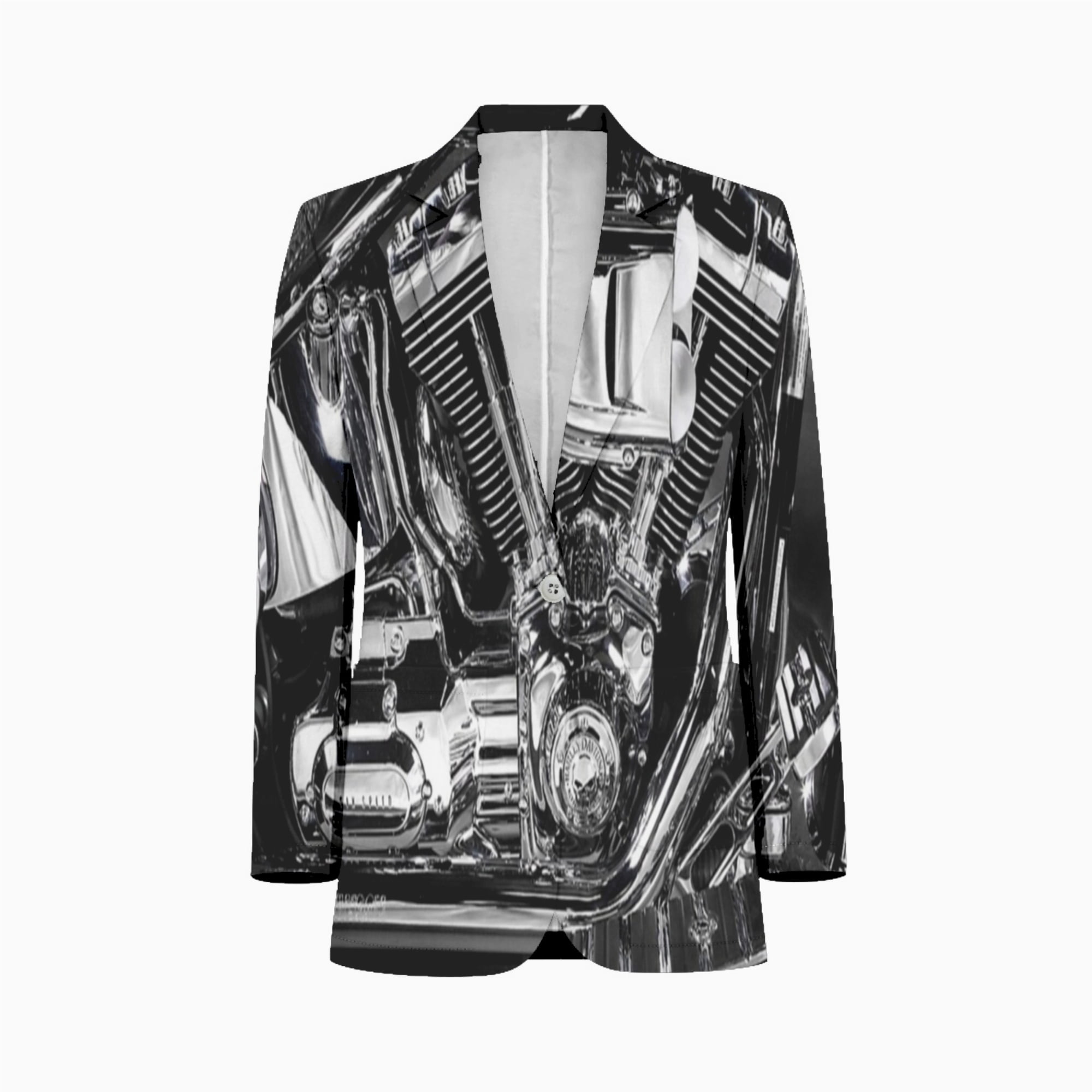 Harley Chrome Mens Suits Shawl Collar Slim Fit Suit Mens Groom Jacket ...