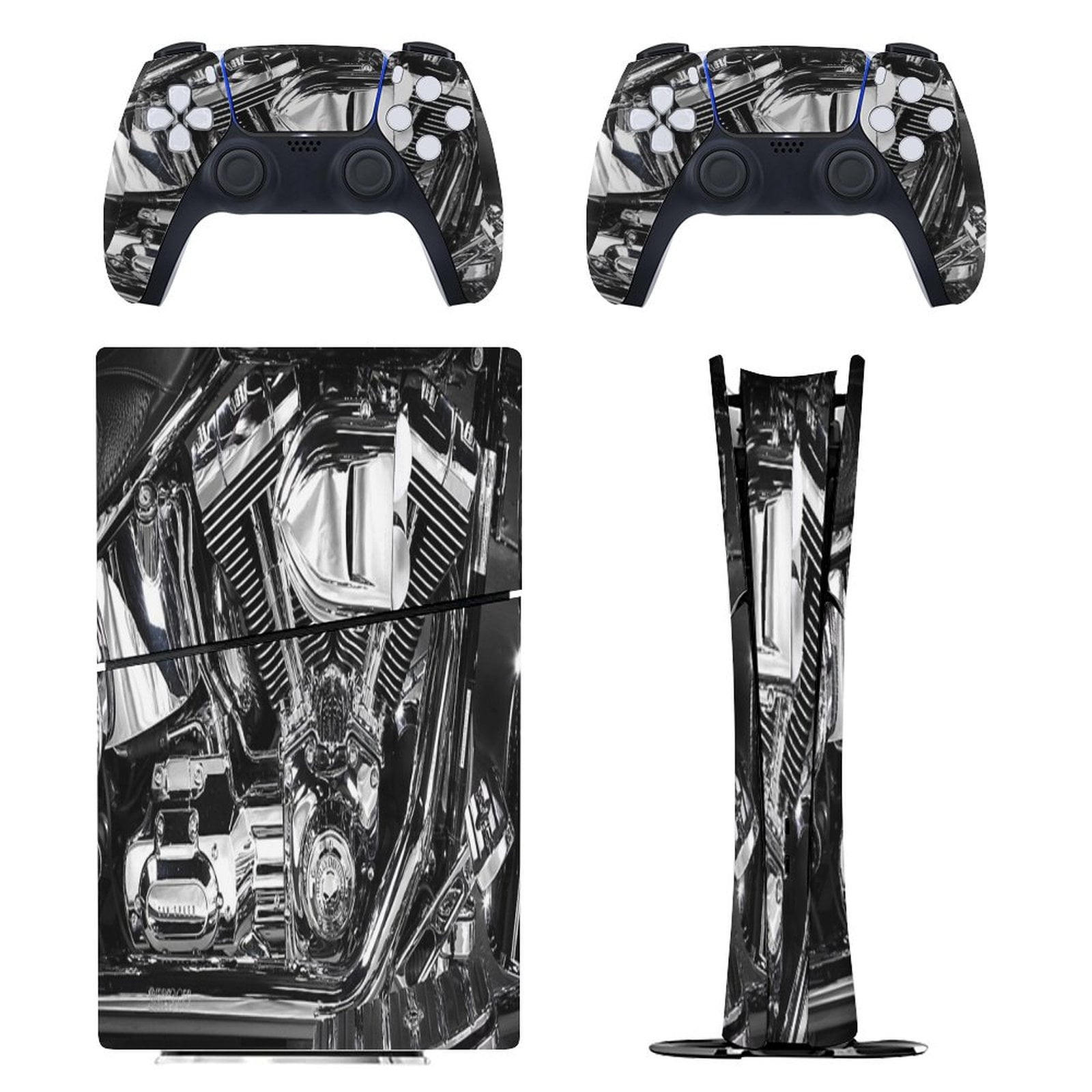 Harley Chrome PS5/PS5 Pro/PS5 Slim Digital Disc Skin Sticker For ...