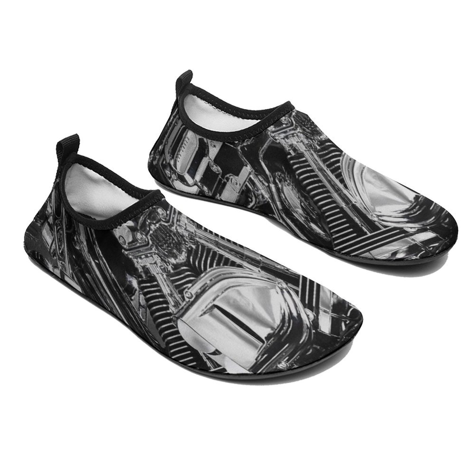Harley Chrome Water Shoes Beach Slip-on Shoes for Men Women Swim Pool ...