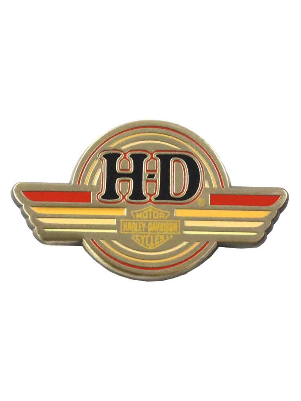 Harley-Davidson 1.5 inch. Retro Stripes Bar & Shield Logo Metal Pin ...