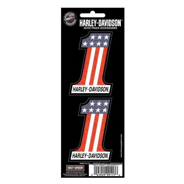 Harley Davidson #1 American Flag Decal - Walmart Business Supplies