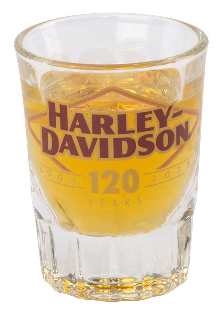 Harley-Davidson 120th Anniversary Short Shot Glass, Limited Edition - 2 ...