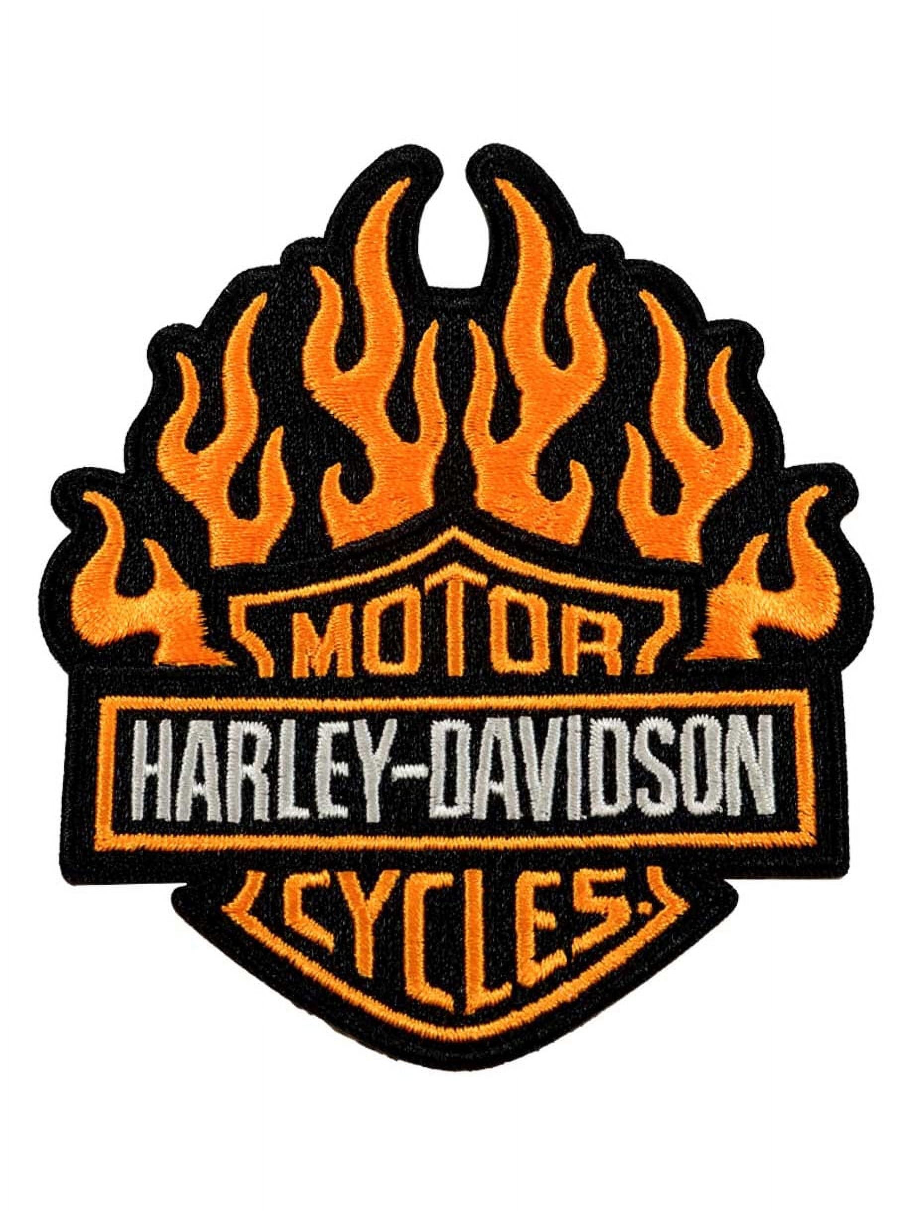 Harley-Davidson 4 in. Embroidered Fire Starter Emblem Sew-On Patch ...