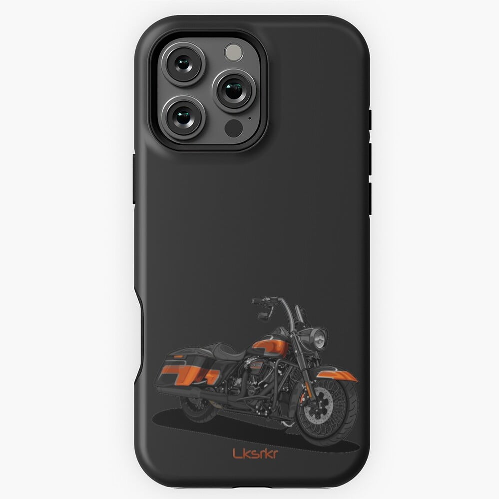 Harley Davidson Artwork Motorcycle Phone Case for iPhone 16 15 14 13 12 ...