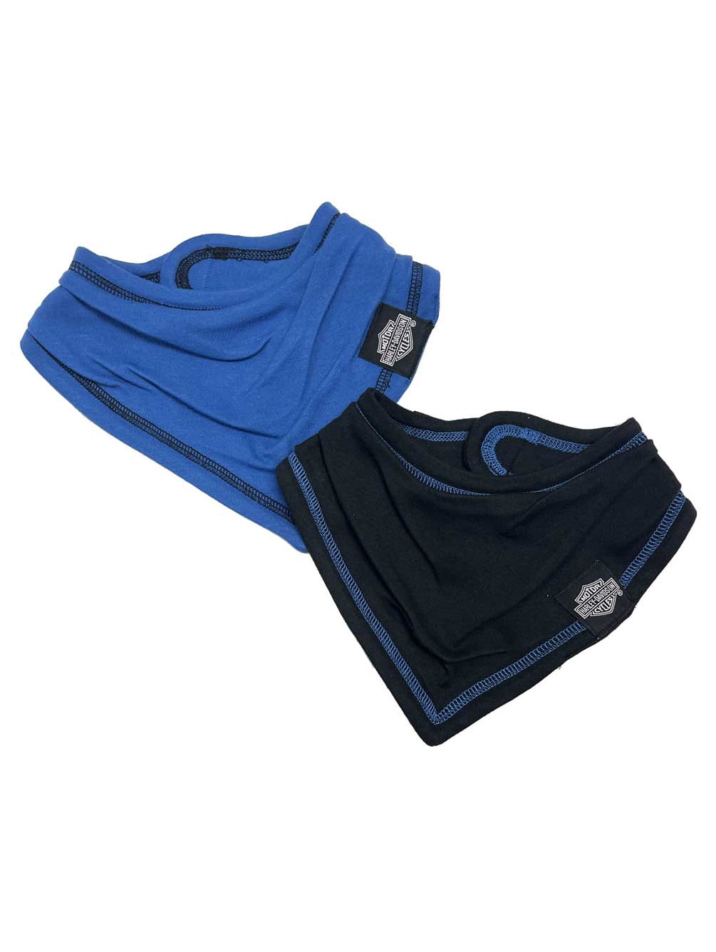 Harley-Davidson Baby Boys' 2-Pack Bar & Shield Logo Bandana Bibs - Blue ...