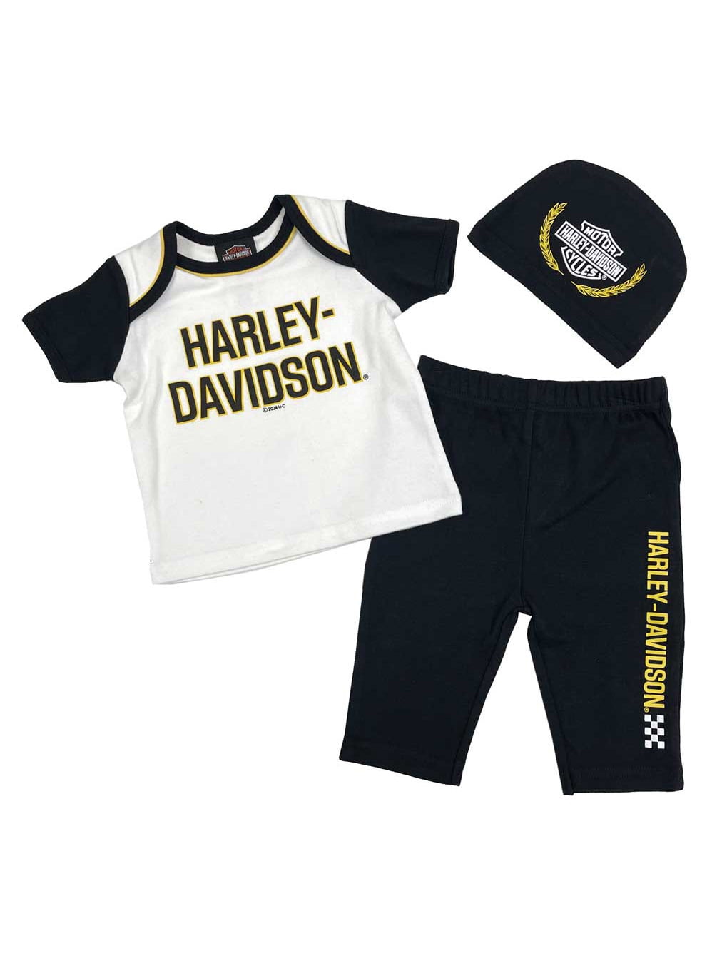 Harley-Davidson Baby Boys' 3-piece Bar & Shield Knit Newborn Gift Set ...