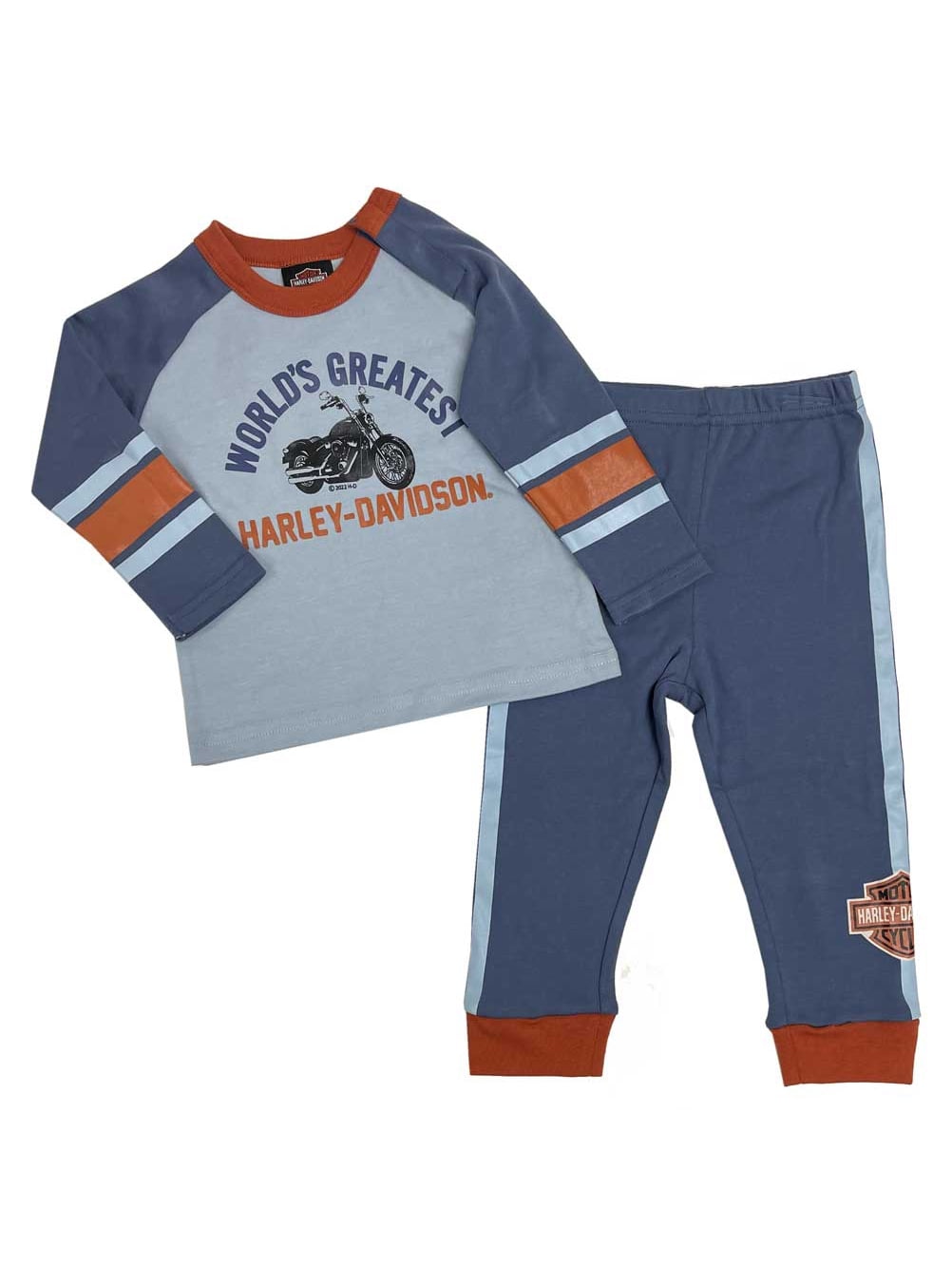 Harley-Davidson Baby Boys' Newborn Long Sleeve Tee & Knit Pant Set ...