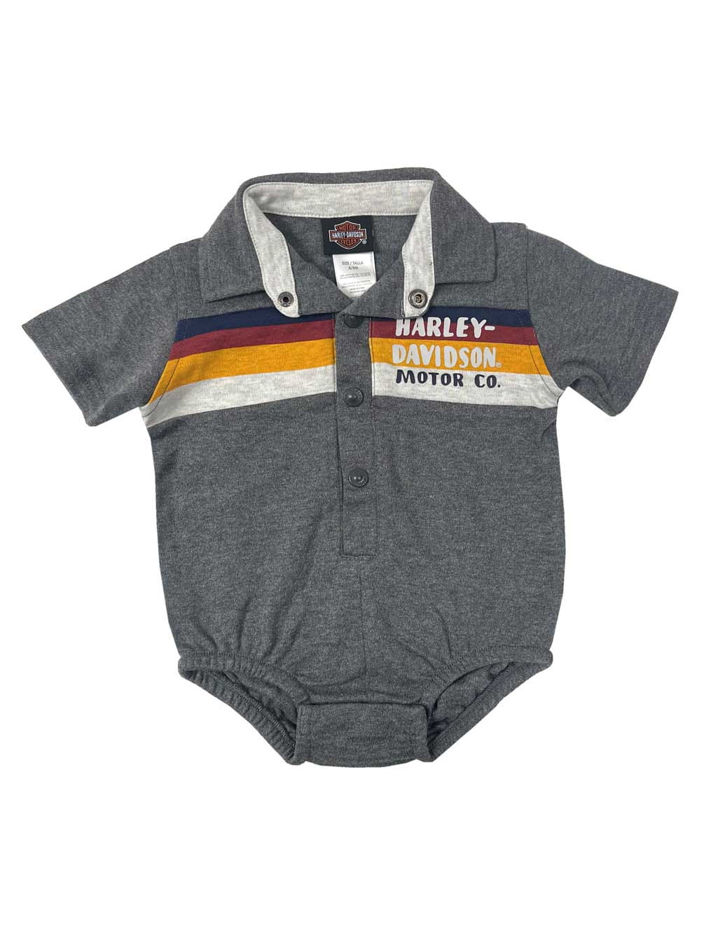 Harley-Davidson Baby Boys' Striped Workshop Short Sleeve Newborn ...