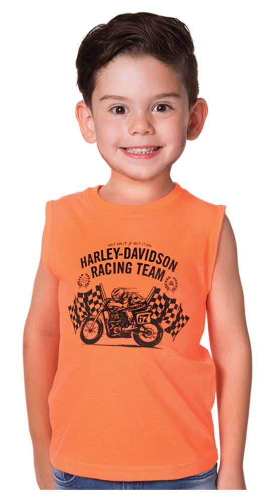 Harley-Davidson Boy's Flat Track Races Sleeveless Youth Muscle Tee ...