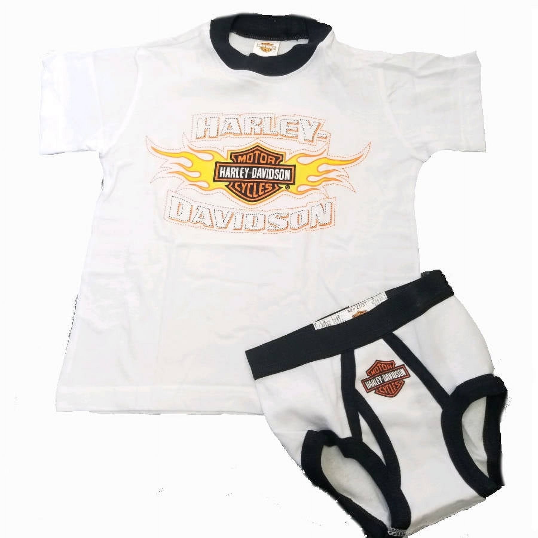Harley-Davidson Boy's Underwear Set, Logo Undershirt & Brief, Kids Size ...