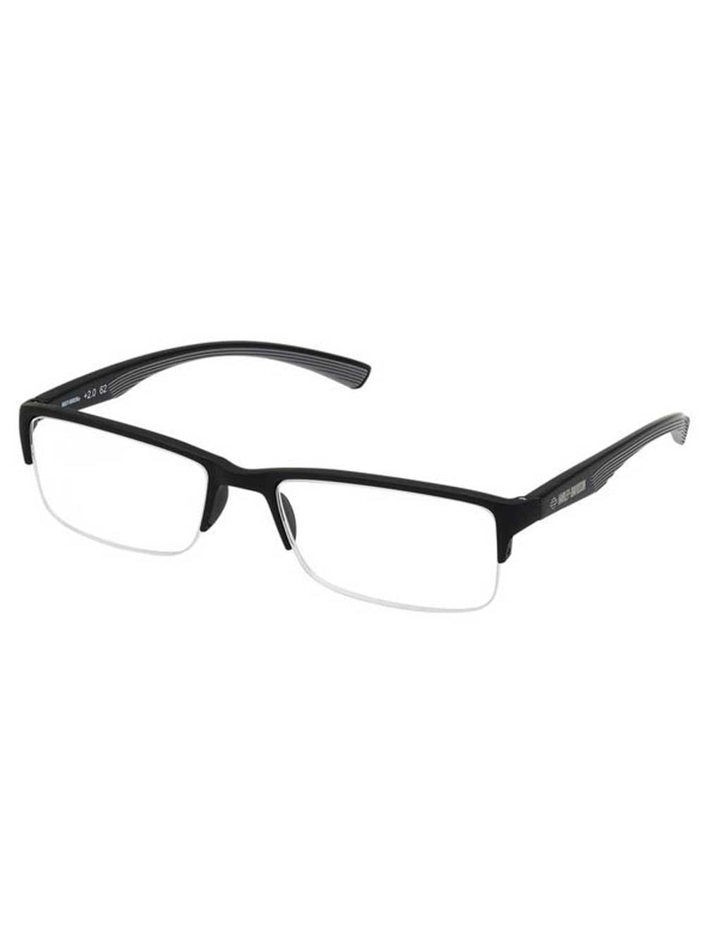 Harley-Davidson Classic Plastic Rectangular Fashion Readers, Black - 1. ...