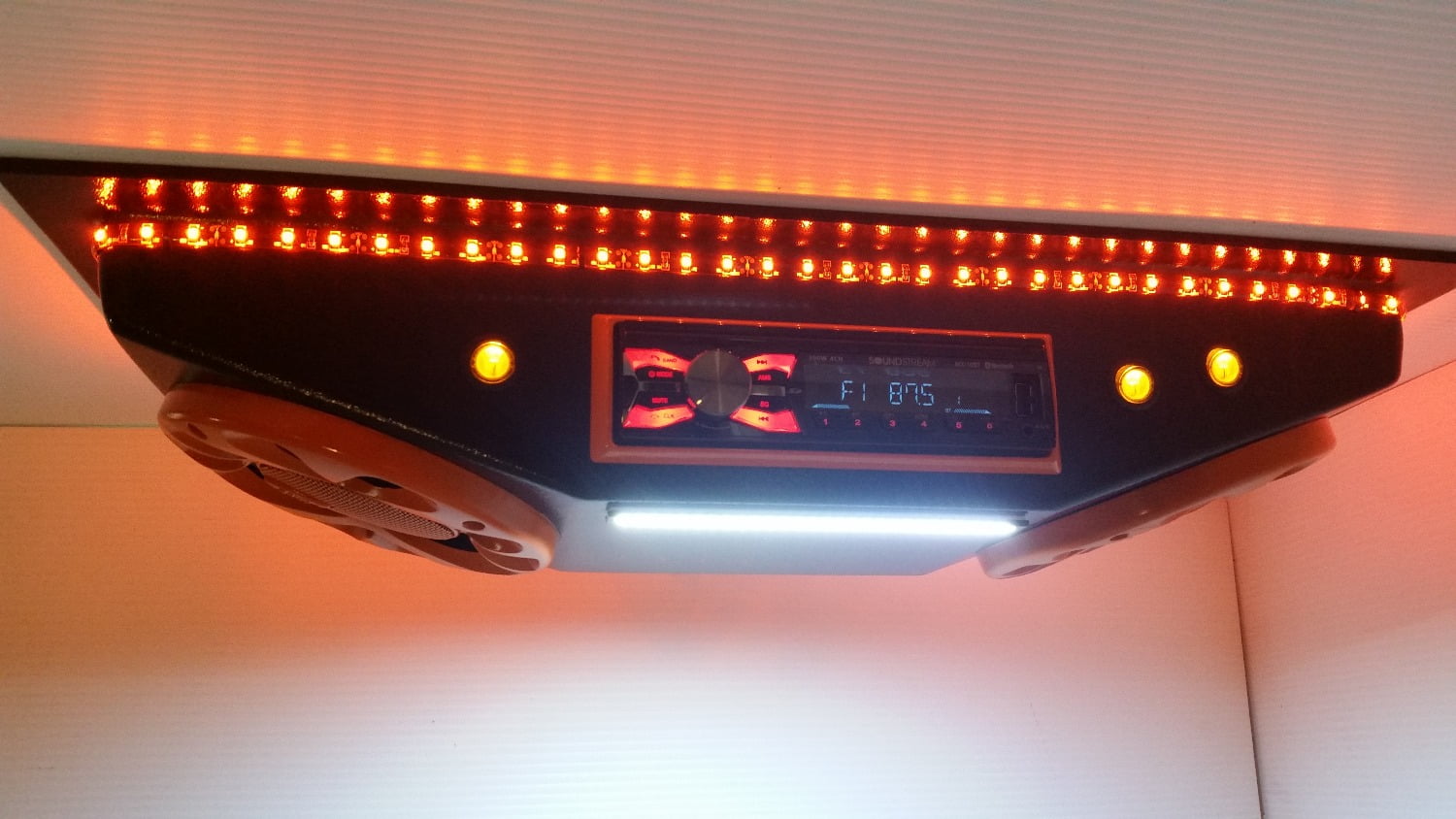 Harley Davidson Colors Golf Cart UTV Radio Stereo Console with 6.5 ...