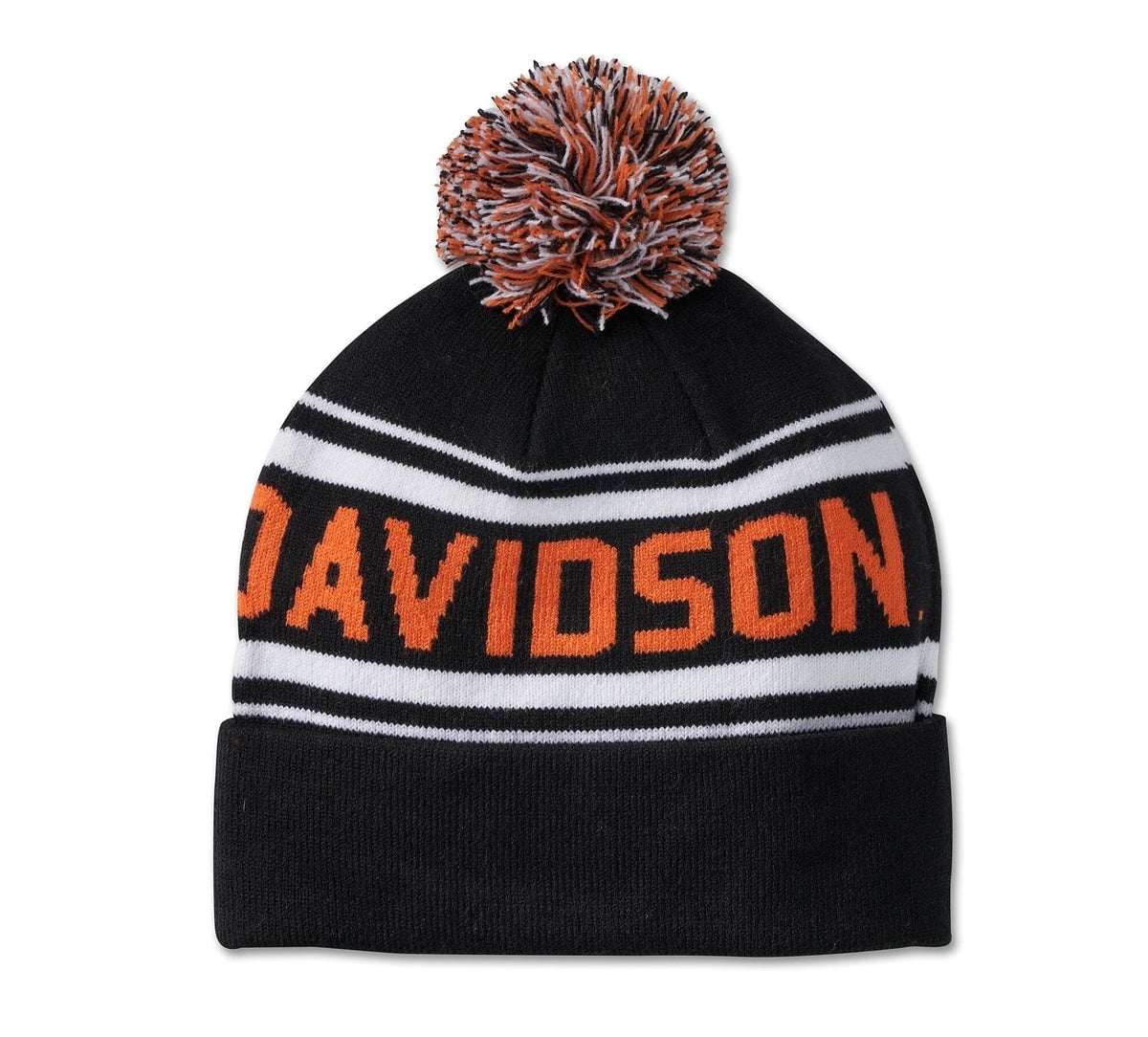Harley-Davidson Combustion Pom Beanie, Black - 97656-24VM - Walmart.com
