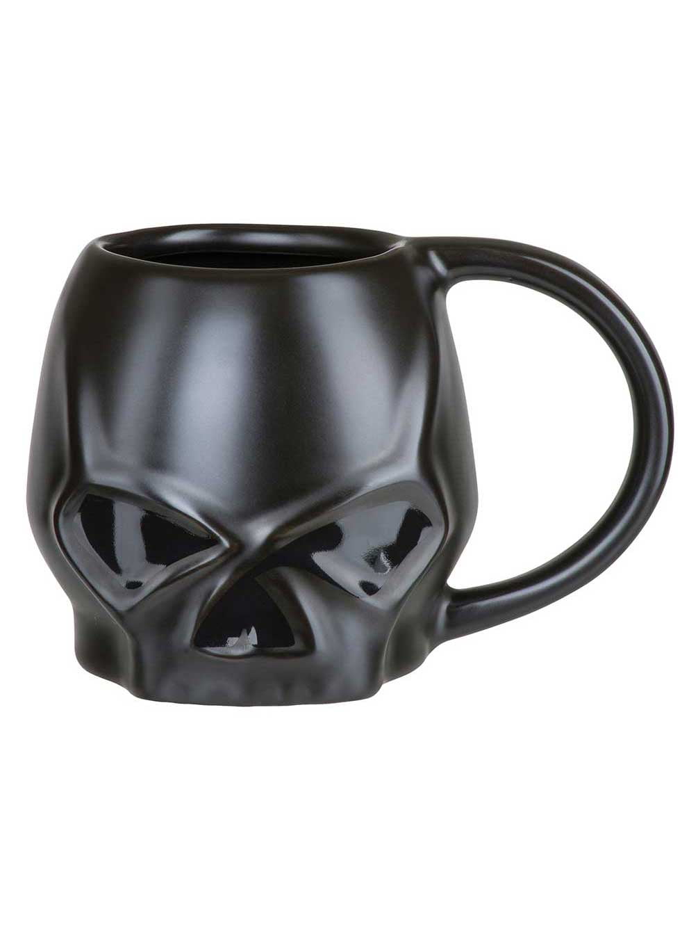 Harley-Davidson Core Sculpted Skull Coffee Mug, 14 oz. - Matte Black ...