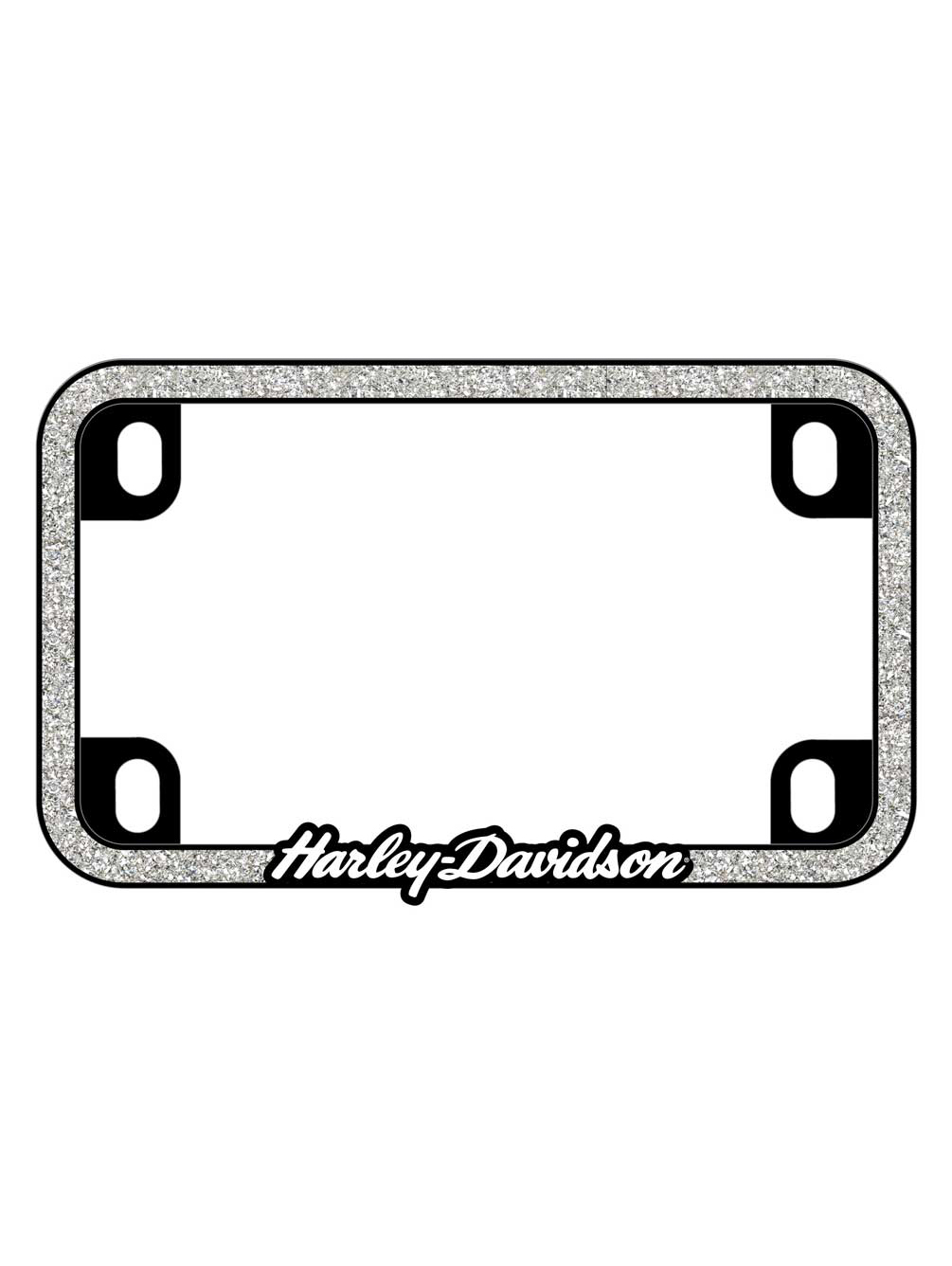Harley-Davidson Crushed Gems H-D Script Metal Motorcycle License Plate ...