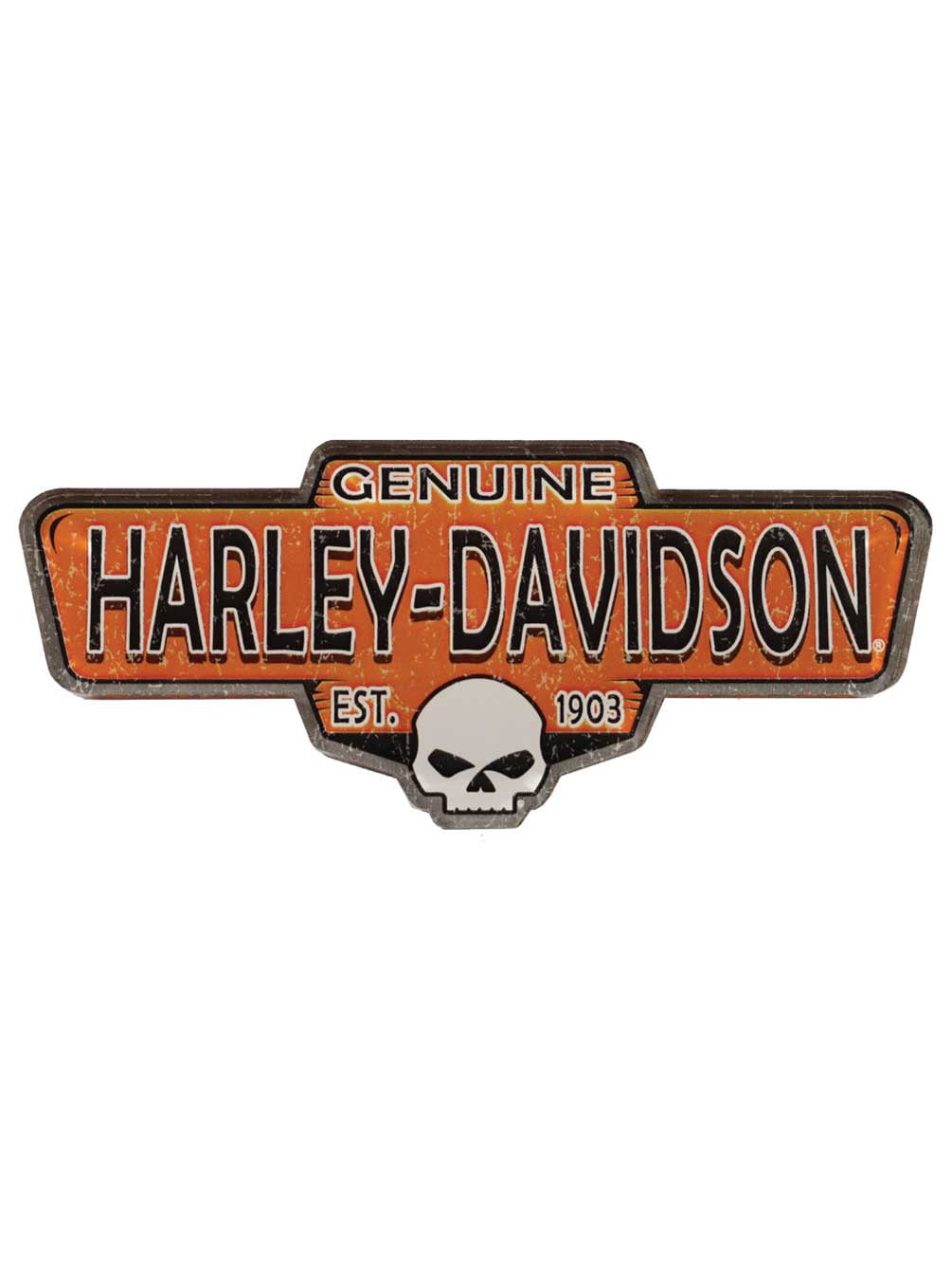 Harley-Davidson Distressed Tin Memories H-D Acrylic Magnet - 4 inch ...