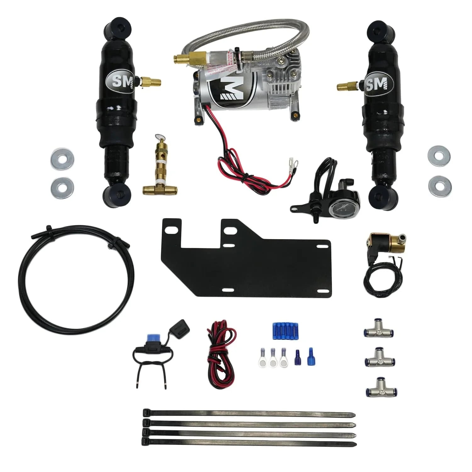 Harley Davidson Dyna Ez Rider Ultimate Air Ride Lowering Suspension Kit ...