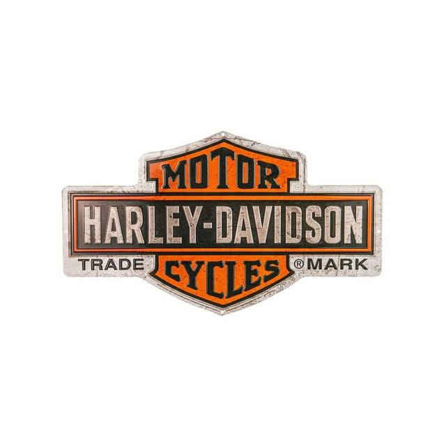 Harley-Davidson Embossed Tin Sign, Nostalgic Bar & Shield Logo, 18 x 10 ...