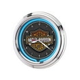 Harley-Davidson Essential Bar & Shield Blue Neon Clock for Motorcycle ...