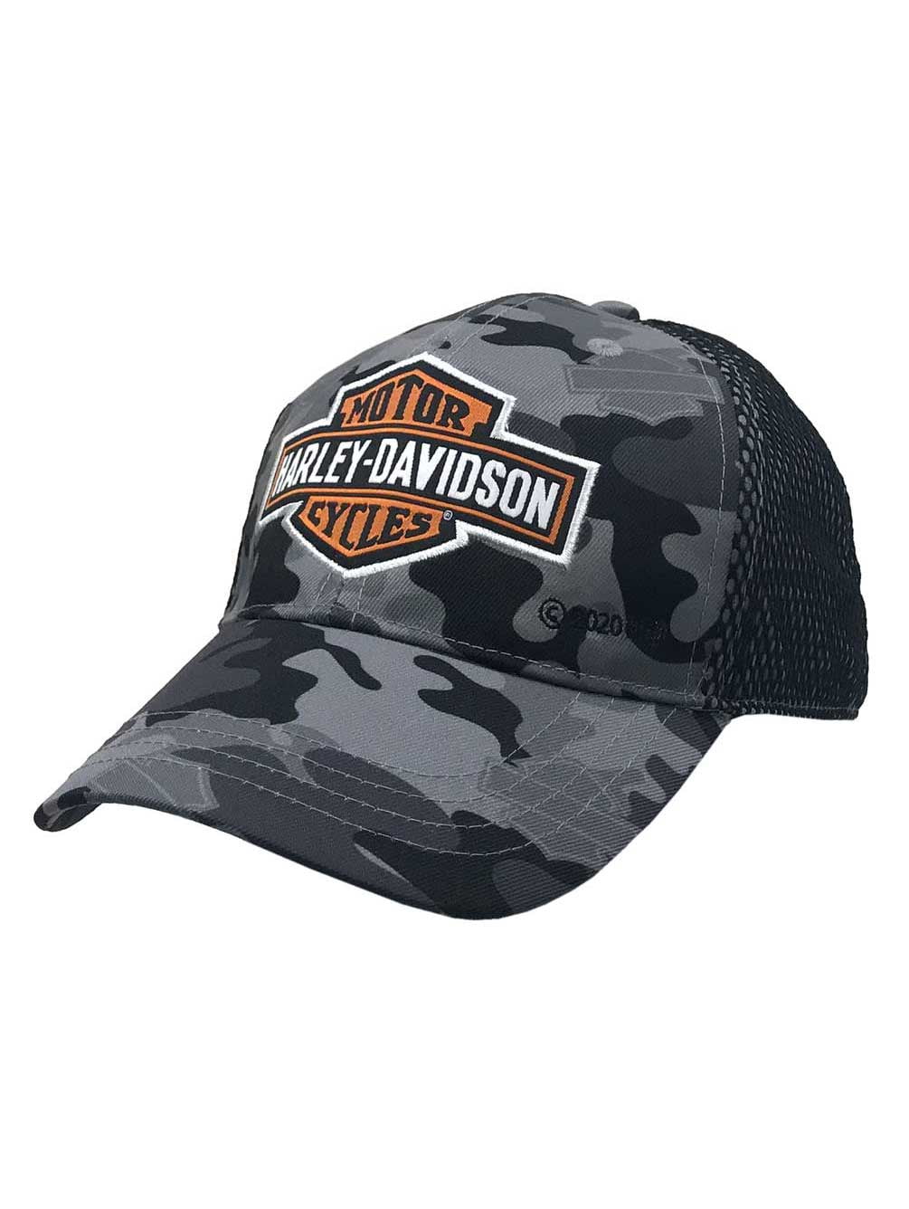 Harley-Davidson Little Boys' B&S Camo Print Toddler Mesh Baseball Cap ...