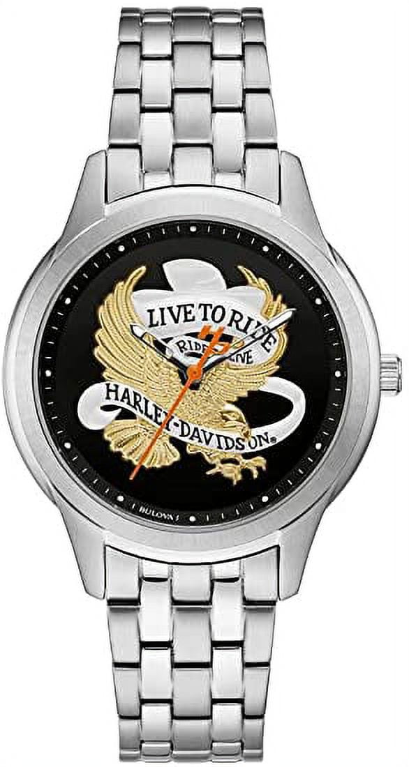 Harley-Davidson Live to Ride Eagle Stainless Steel Ladies Watch 76L194 ...