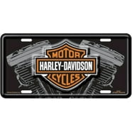 Harley Davidson Chrome License Plate, Cast Aluminum, Silhouette Logo ...